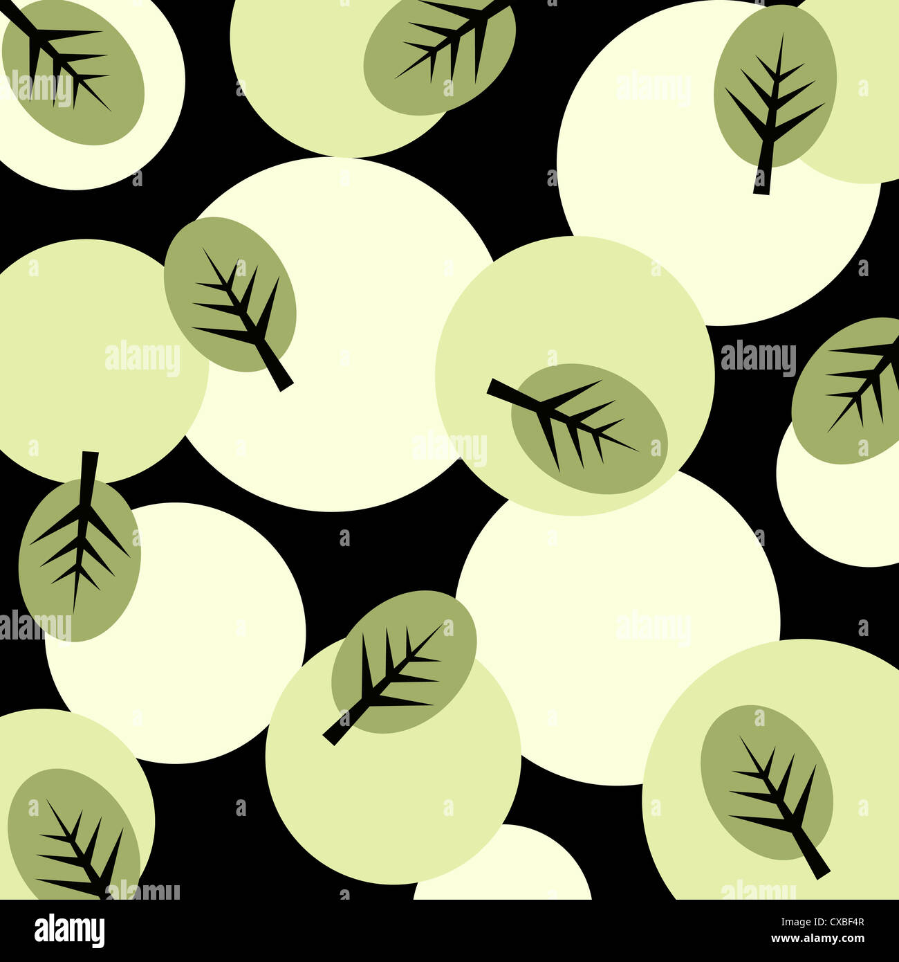 Seamless leaves pattern Stock Photo - Alamy
