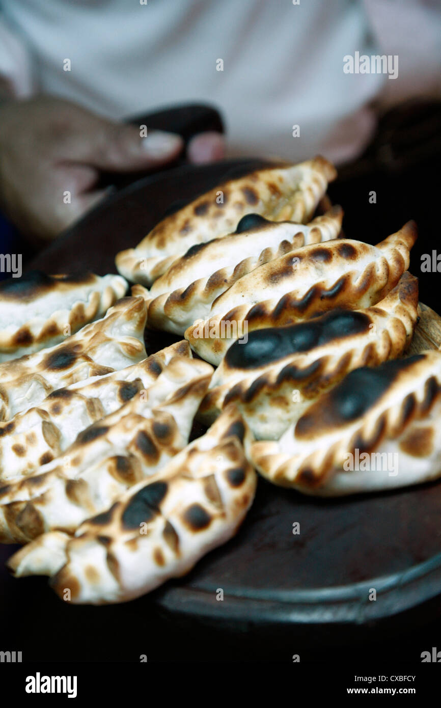 Empanadas at the famous Doña Salta restaurant serving typical food of ...