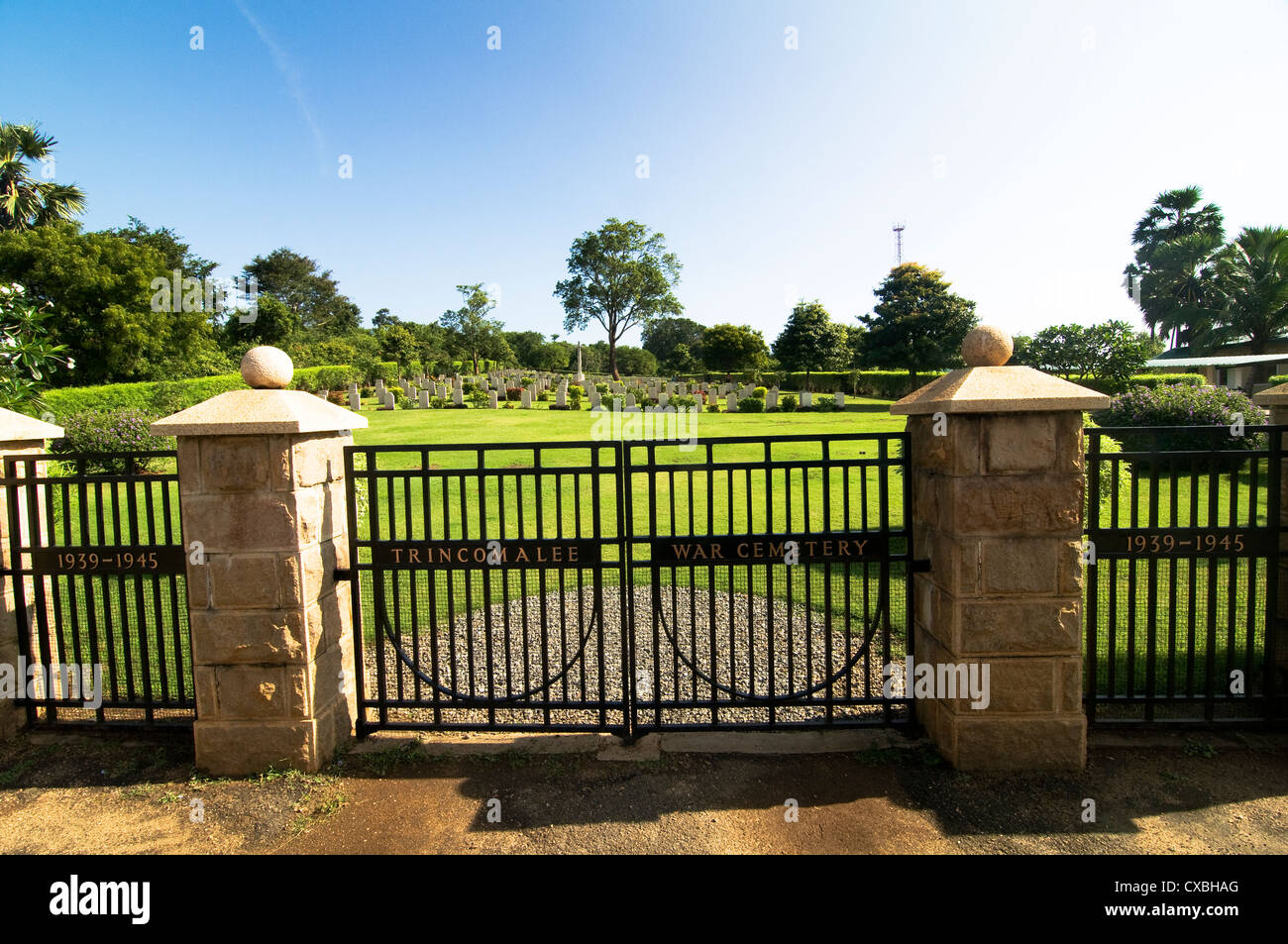The Trincomalee war cemetery in Sri Lanka Stock Photo - Alamy