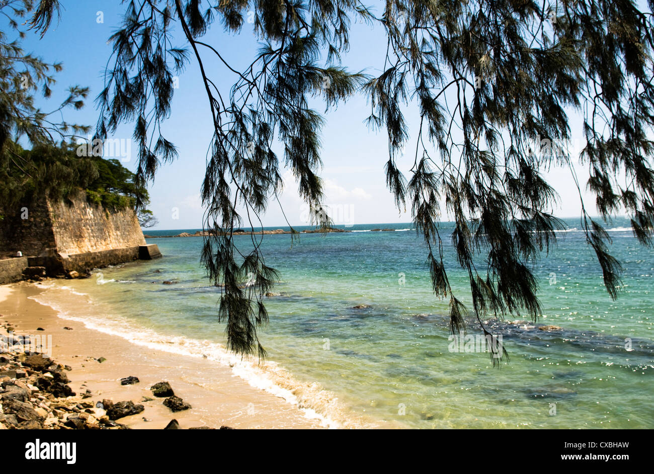 Fort Frederick by the Indian ocean in Trincomalee Stock Photo - Alamy