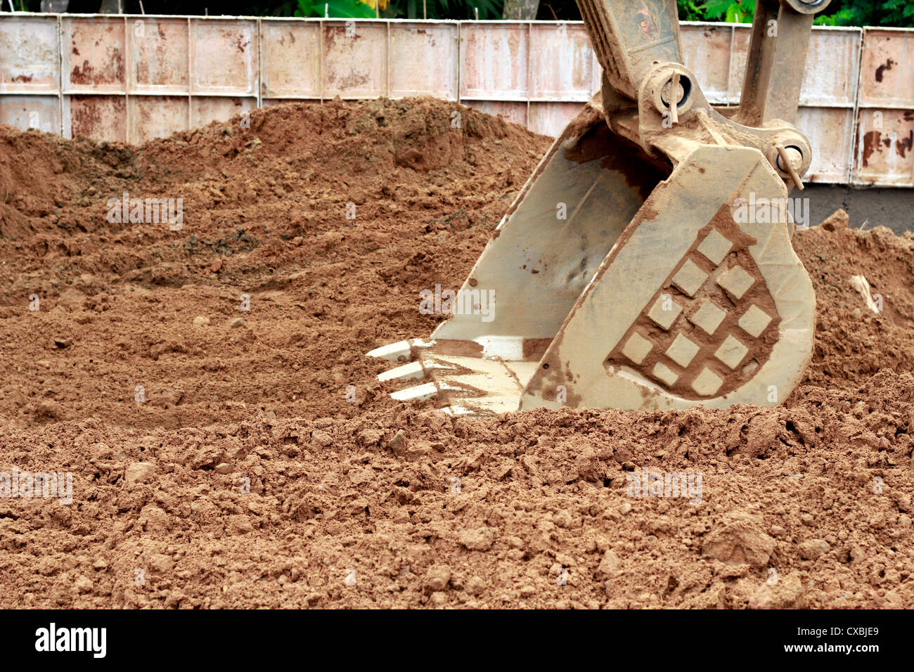 The Excavator Bucket of a digger at work Stock Photo - Alamy