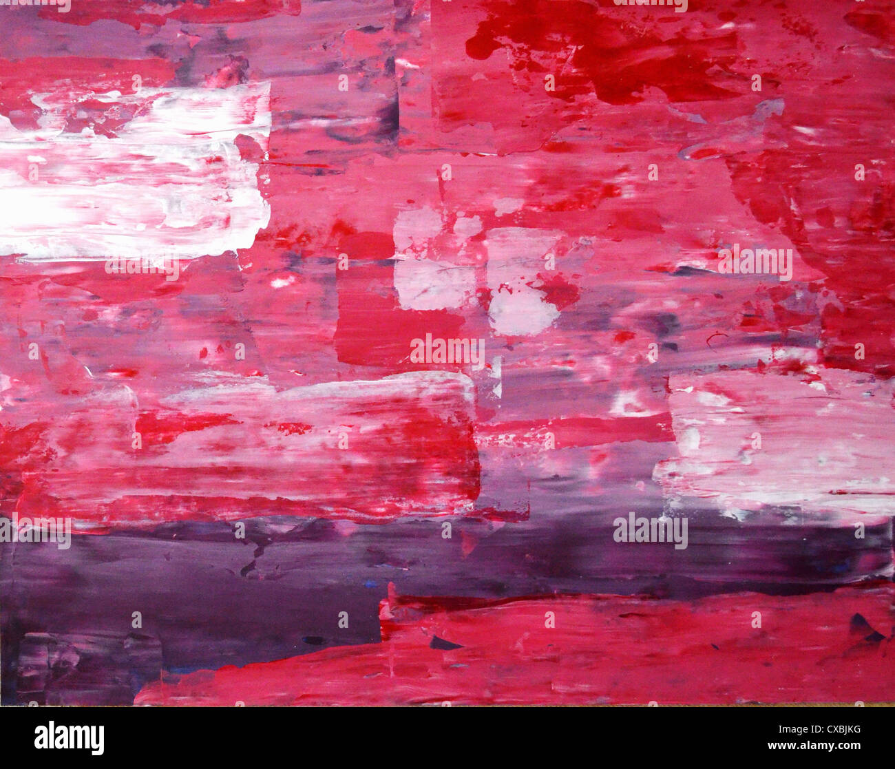 Pink and Purple Abstract Art Painting Stock Photo - Alamy