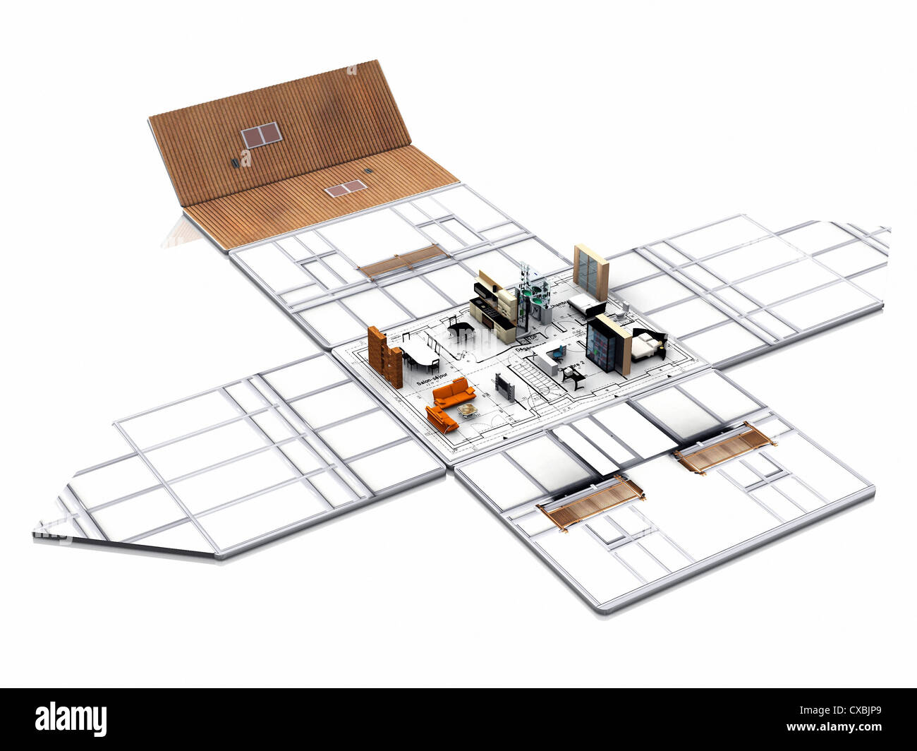 a very nice and design house Stock Photo - Alamy