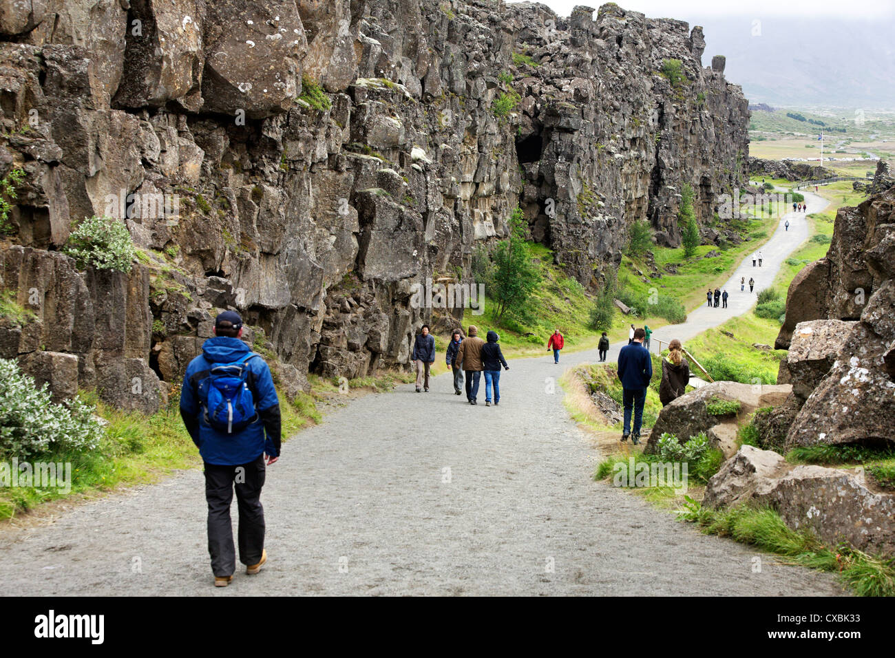 Rift valley, Pingvellir National Park, Iceland Stock Photo: 50658247 ...