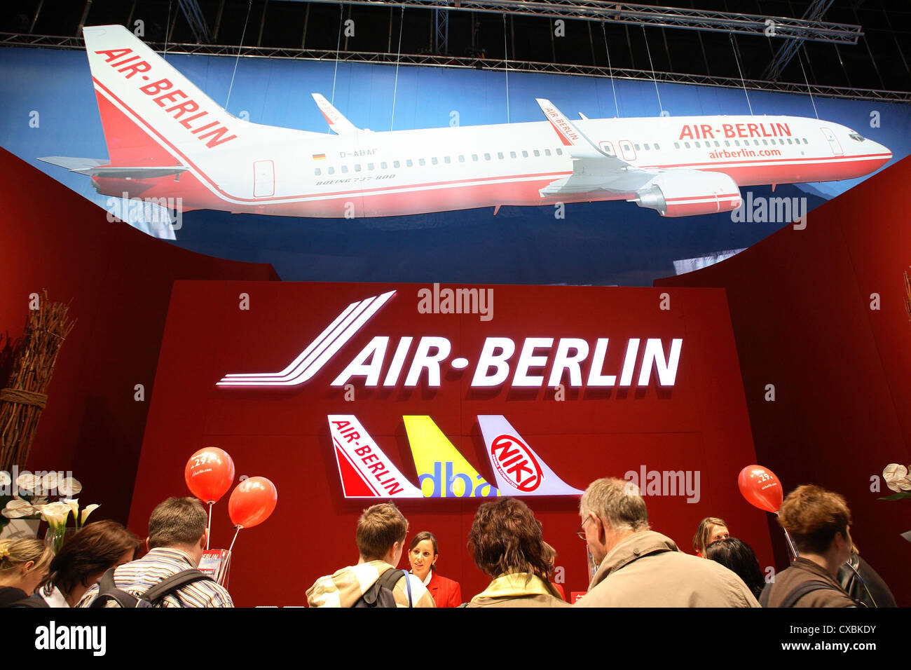 ITB Berlin 2007: the state of Air Berlin Stock Photo - Alamy