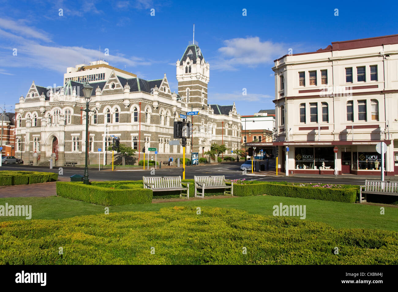 Law Courts Building on Stuart Street, Dunedin, Central Business ...