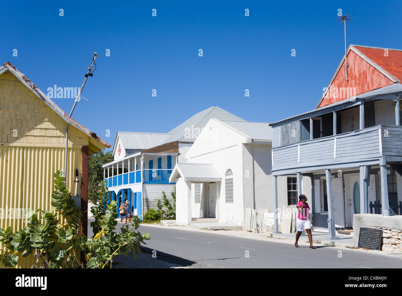 Historic Grant Building in Cockburn Town, Grand Turk Island, Turks and ...
