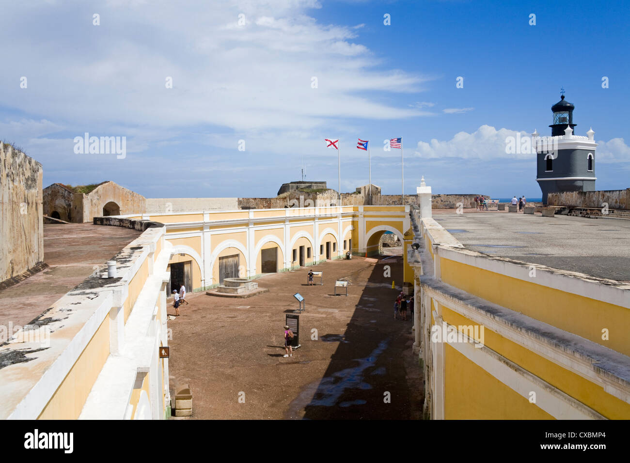 El Morro Lighthouse on Castillo San Felipe del Morro, Old City of San ...