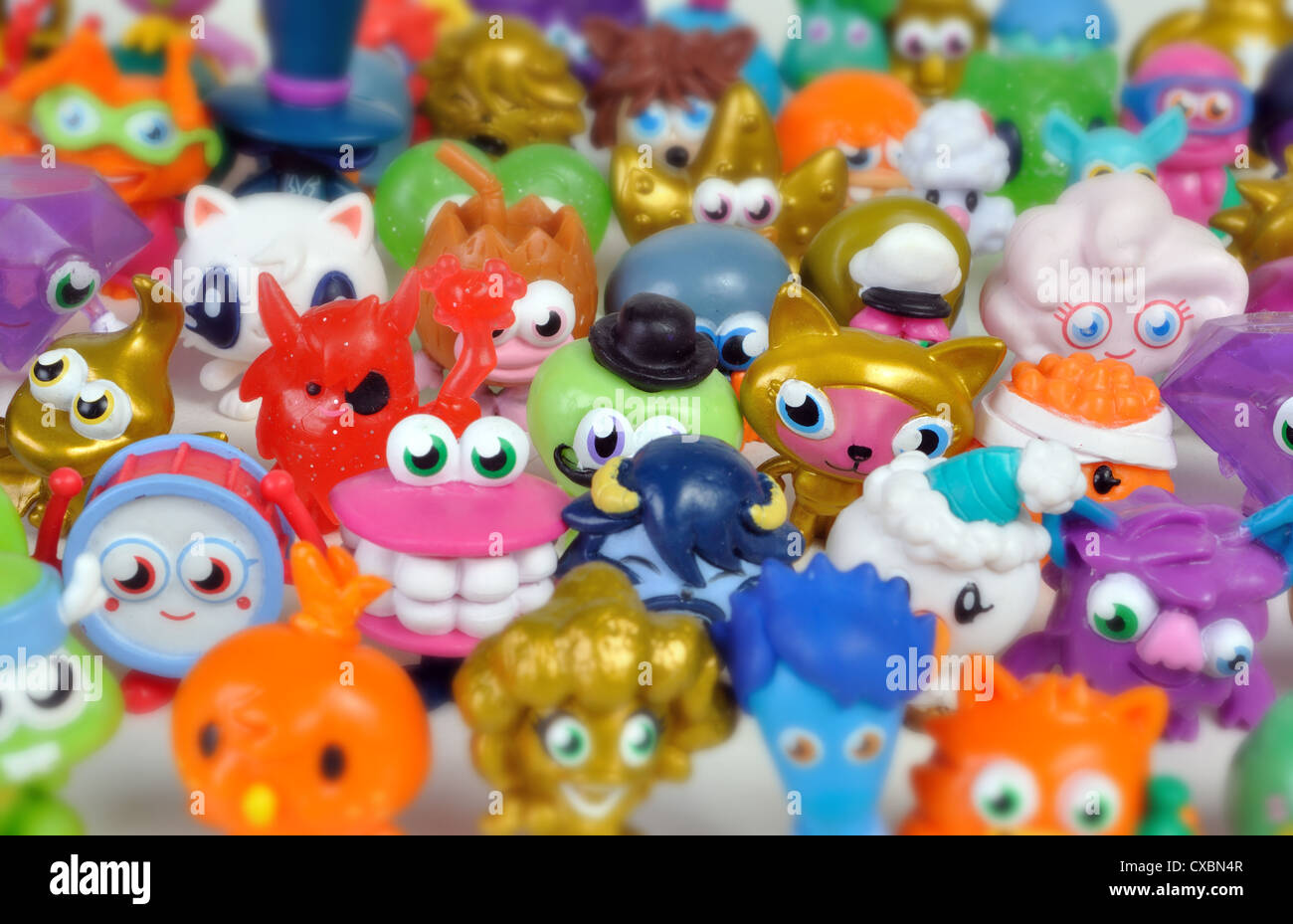 Collection of moshi monsters, moshlings Stock Photo - Alamy
