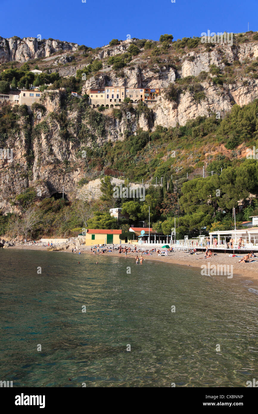 Mala Beach, Cap d'Ail, Cote d'Azur, Provence, French Riviera ...