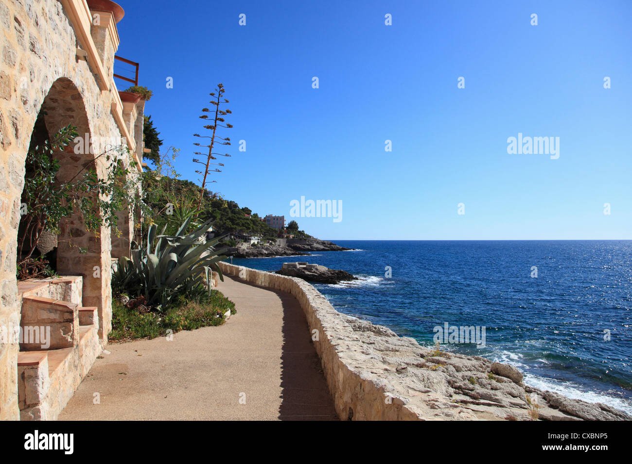 Coastal Path, Cap d'Ail, Cote d'Azur, Provence, French Riviera ...