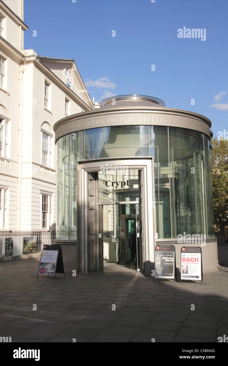 Entrance to Crypt Cafe St Martin in the Fields Church London Stock ...