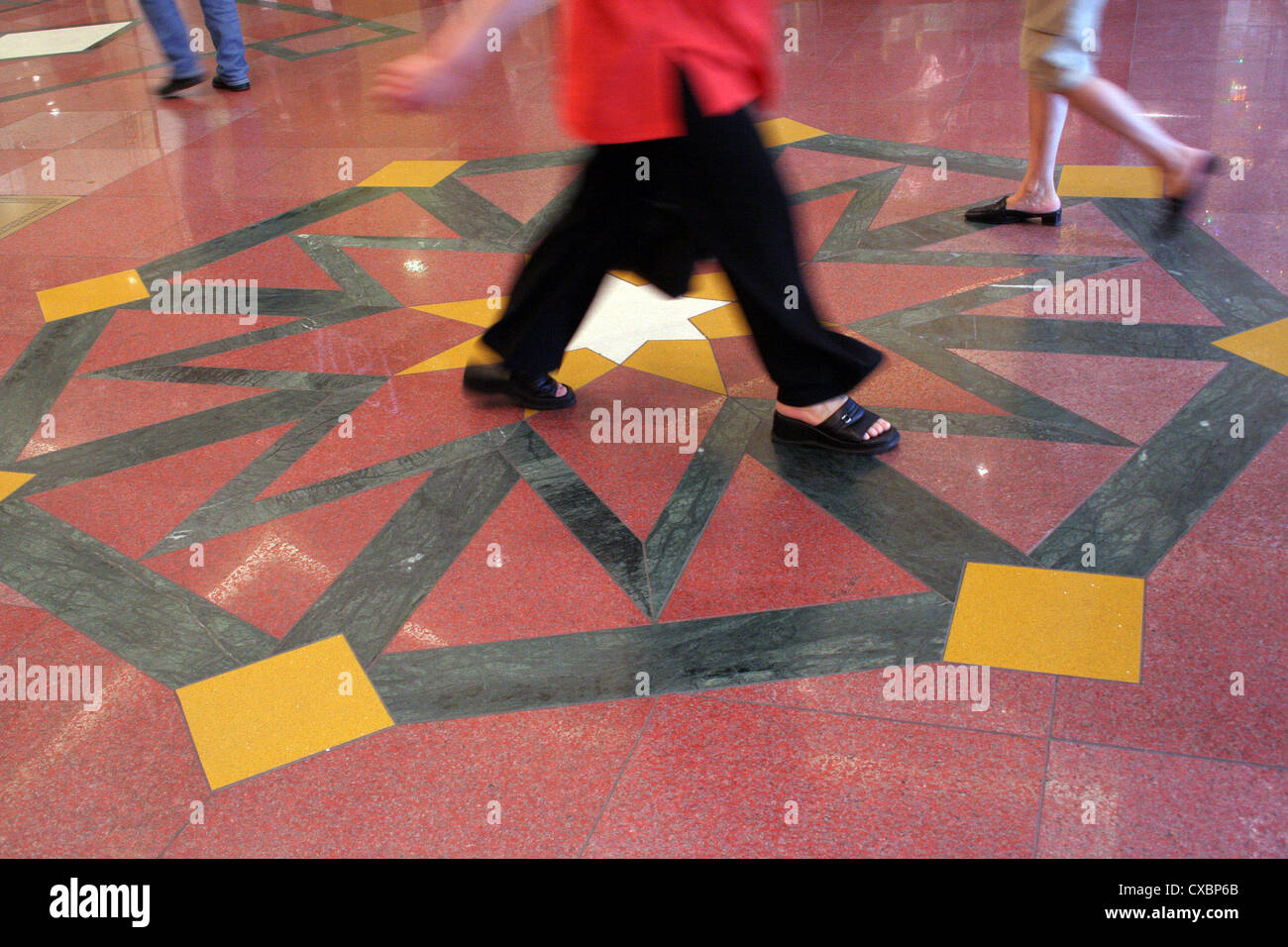 Berlin, people go through a shopping center Stock Photo - Alamy