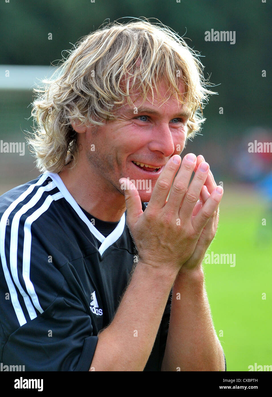 Former Czech soccer player Pavel Nedved during beneficial soccer match ...