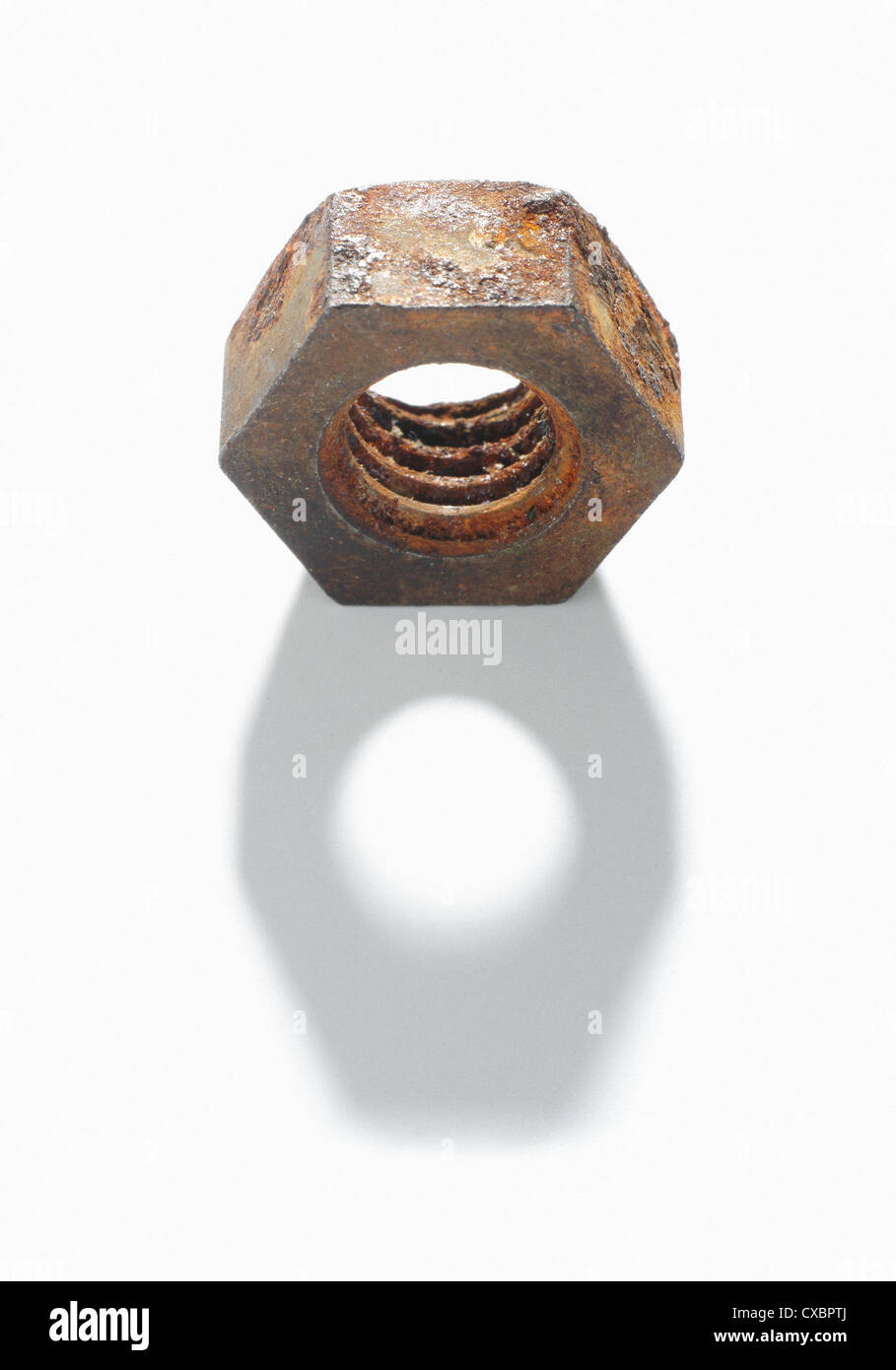 close-up of metal nut Stock Photo - Alamy