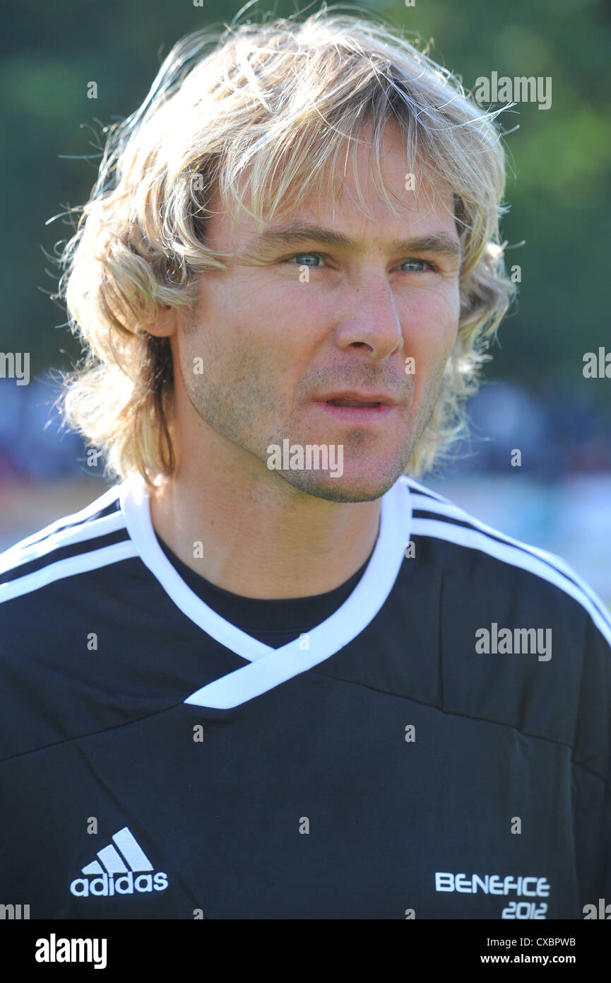 Former Czech soccer player Pavel Nedved during beneficial soccer match ...
