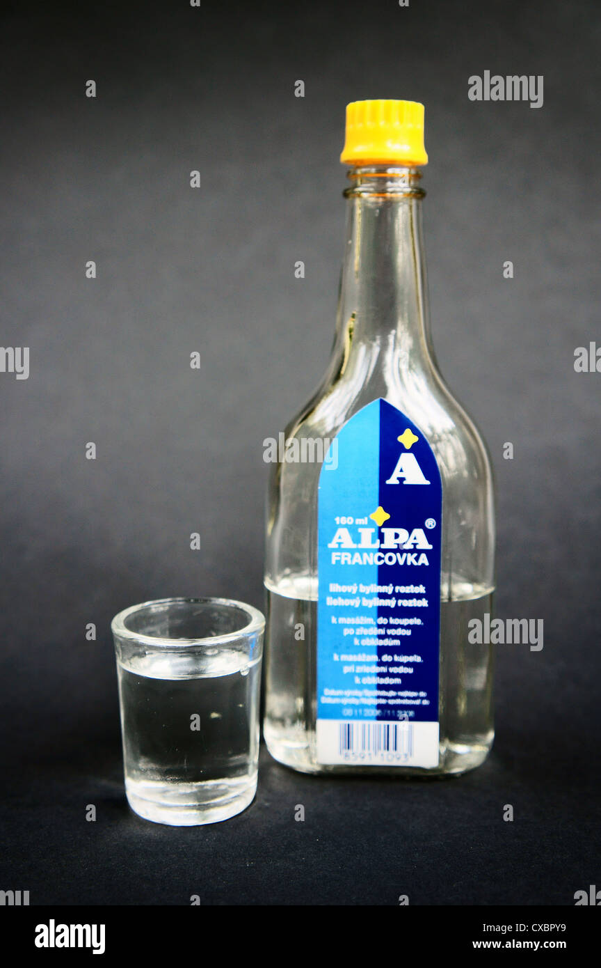 Alpa francovka alcohol herbal tincture hi-res stock photography and ...