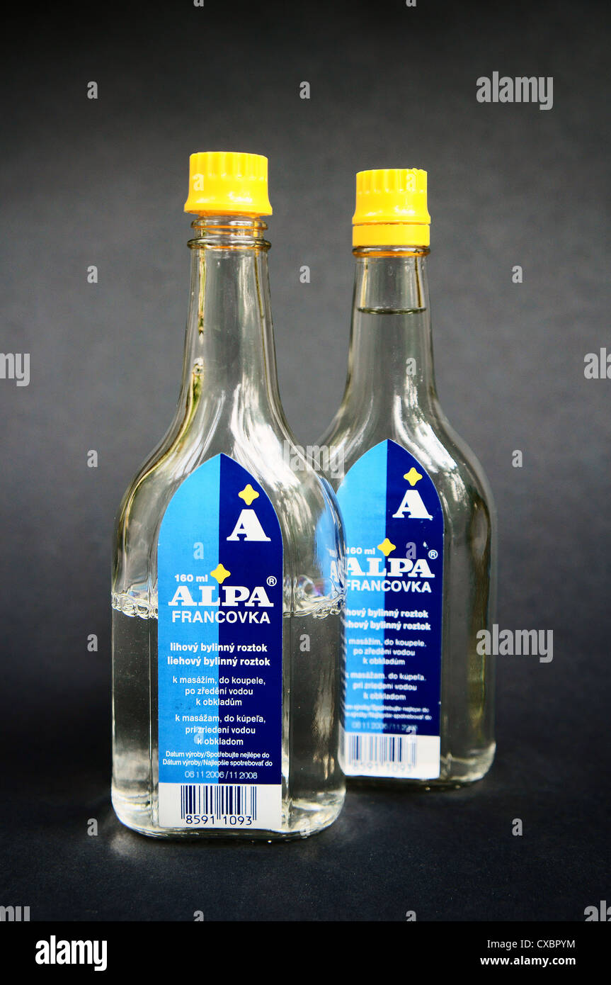 Alpa francovka alcohol herbal tincture hi-res stock photography and ...