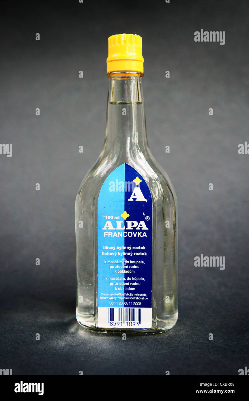 Alpa francovka alcohol herbal tincture hi-res stock photography and ...