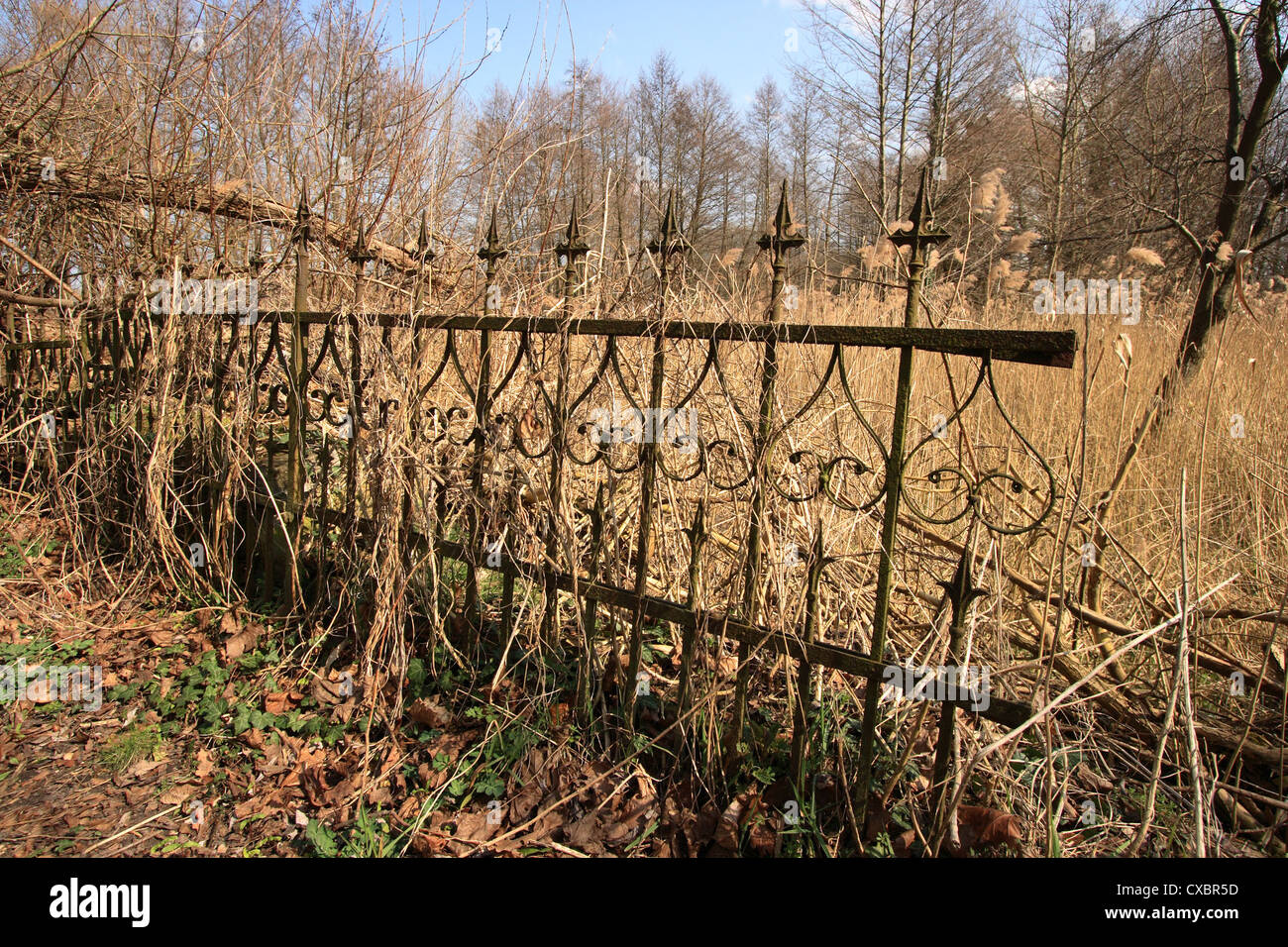 Jueterbog, rusted wrought iron fence Stock Photo - Alamy