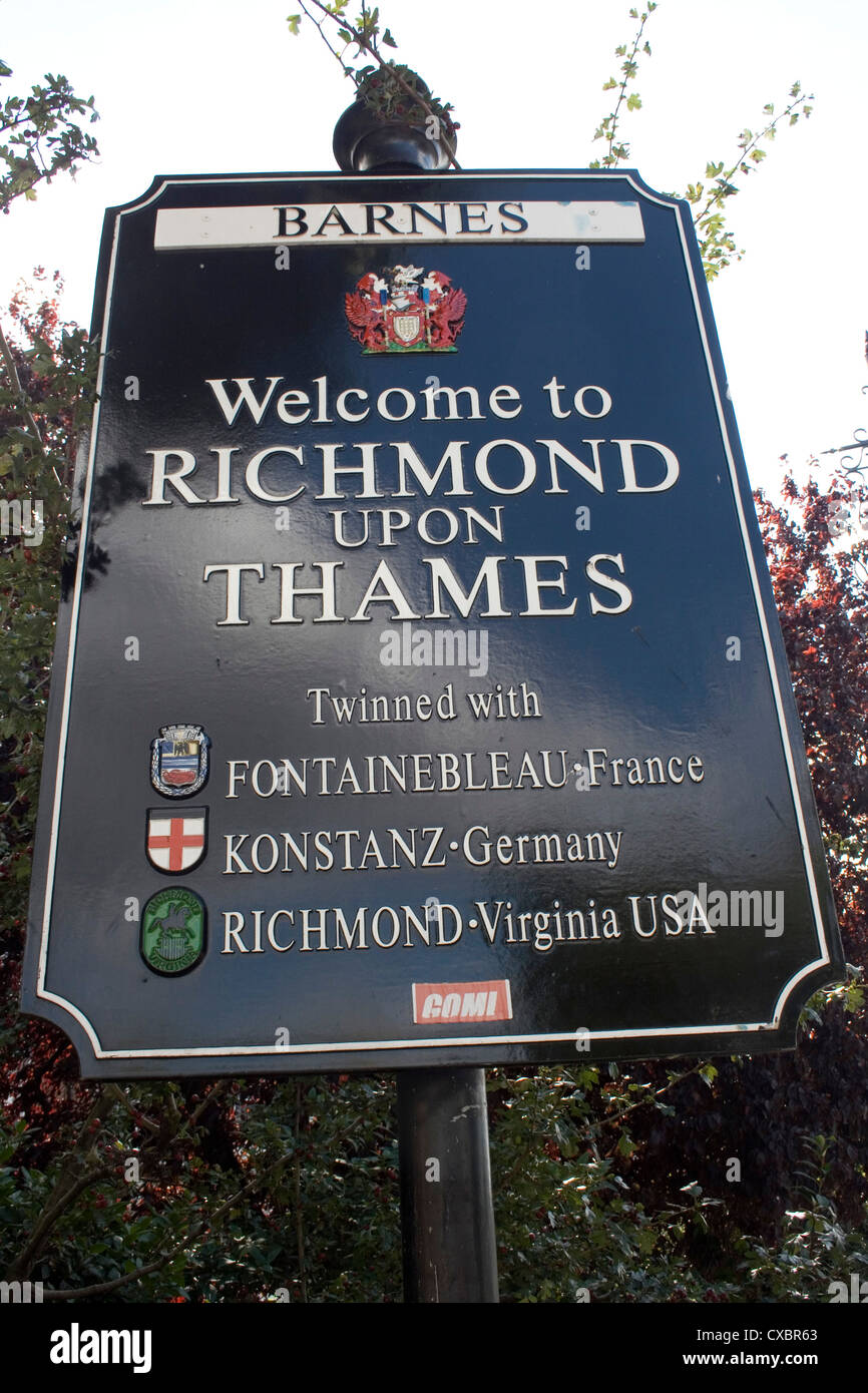 Welcome to richmond sign hi-res stock photography and images - Alamy