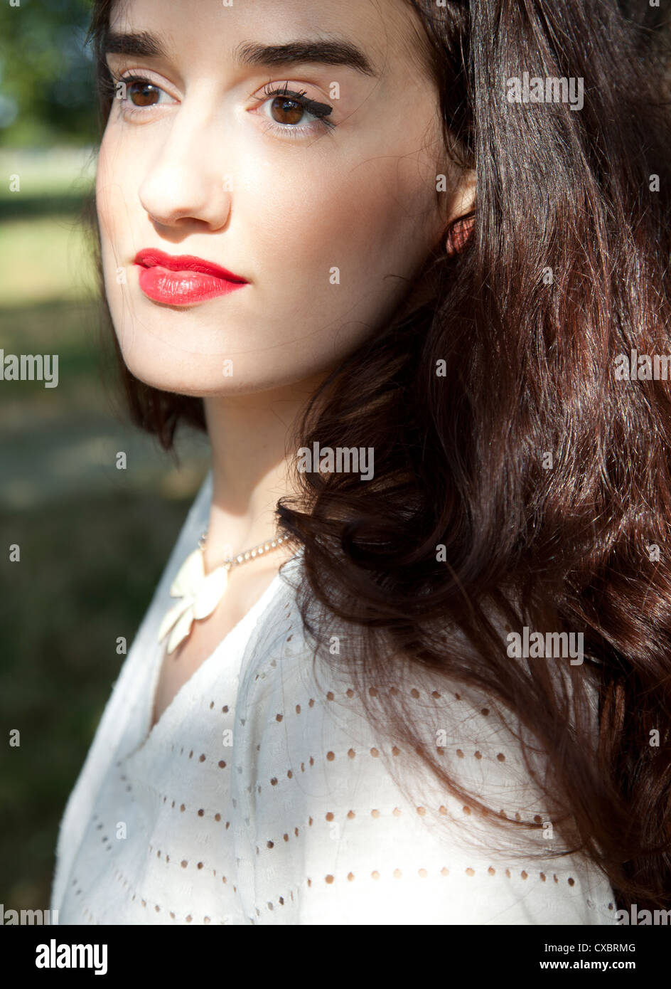 Latin Woman Portrait Stock Photo - Alamy