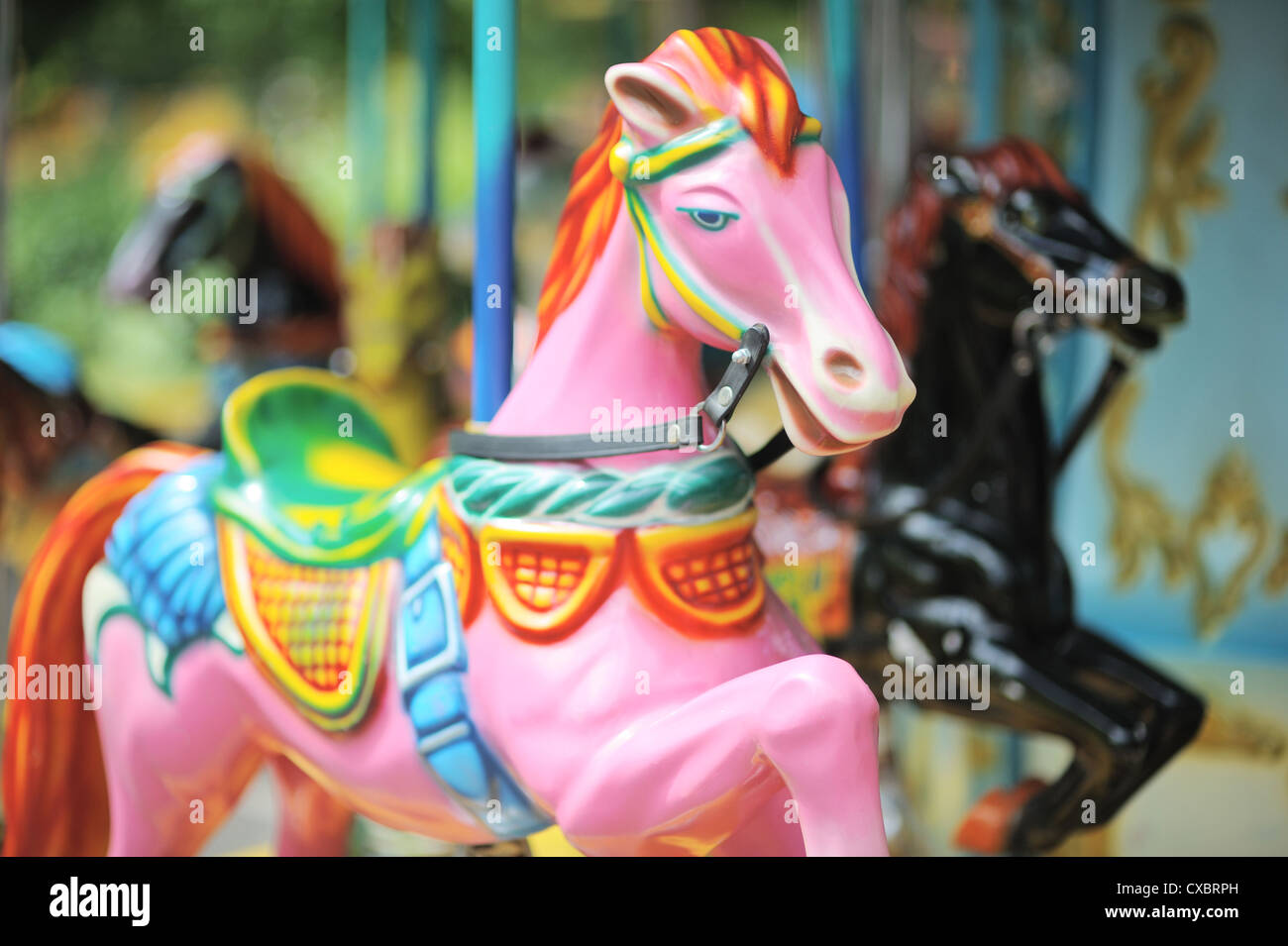 Pink Carousel Horse