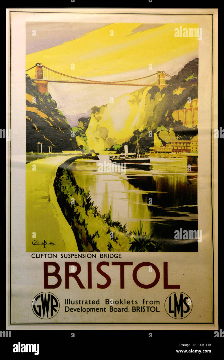 Vintage Great Western Railways Publicity poster promoting Bristol Stock ...