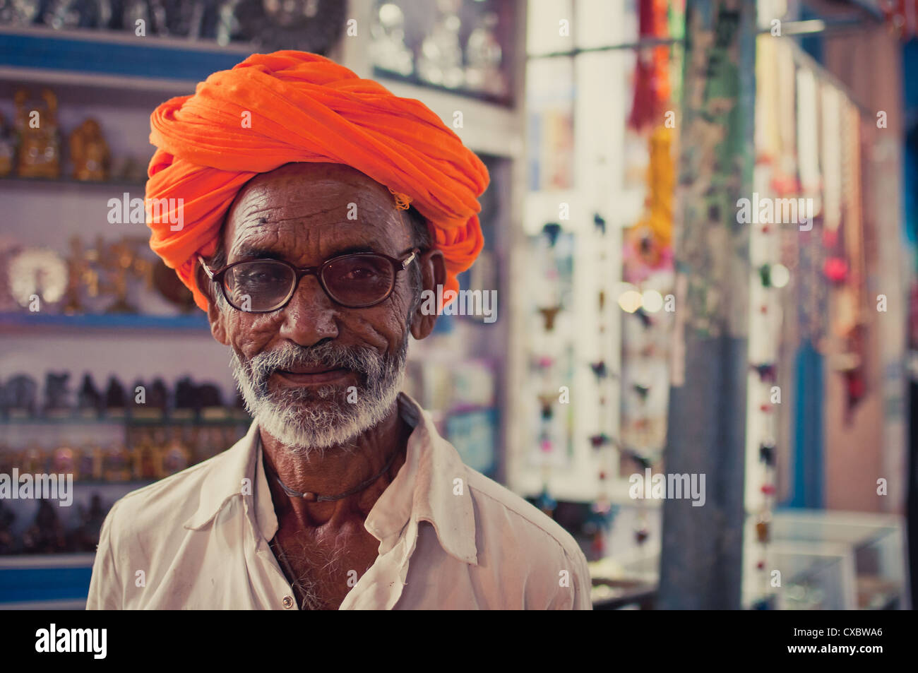 Indian Man Posing for a Photo in Pushkar (India Stock Photo - Alamy