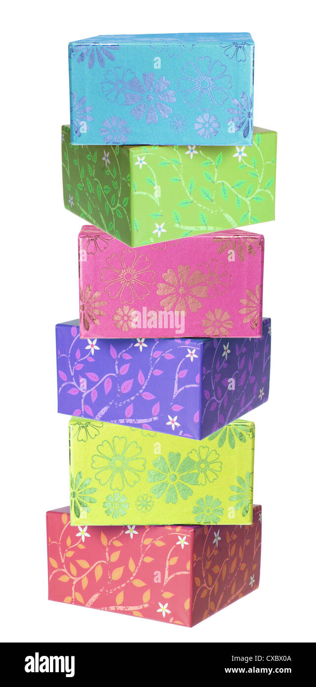 Stack of Gift Boxes Stock Photo - Alamy
