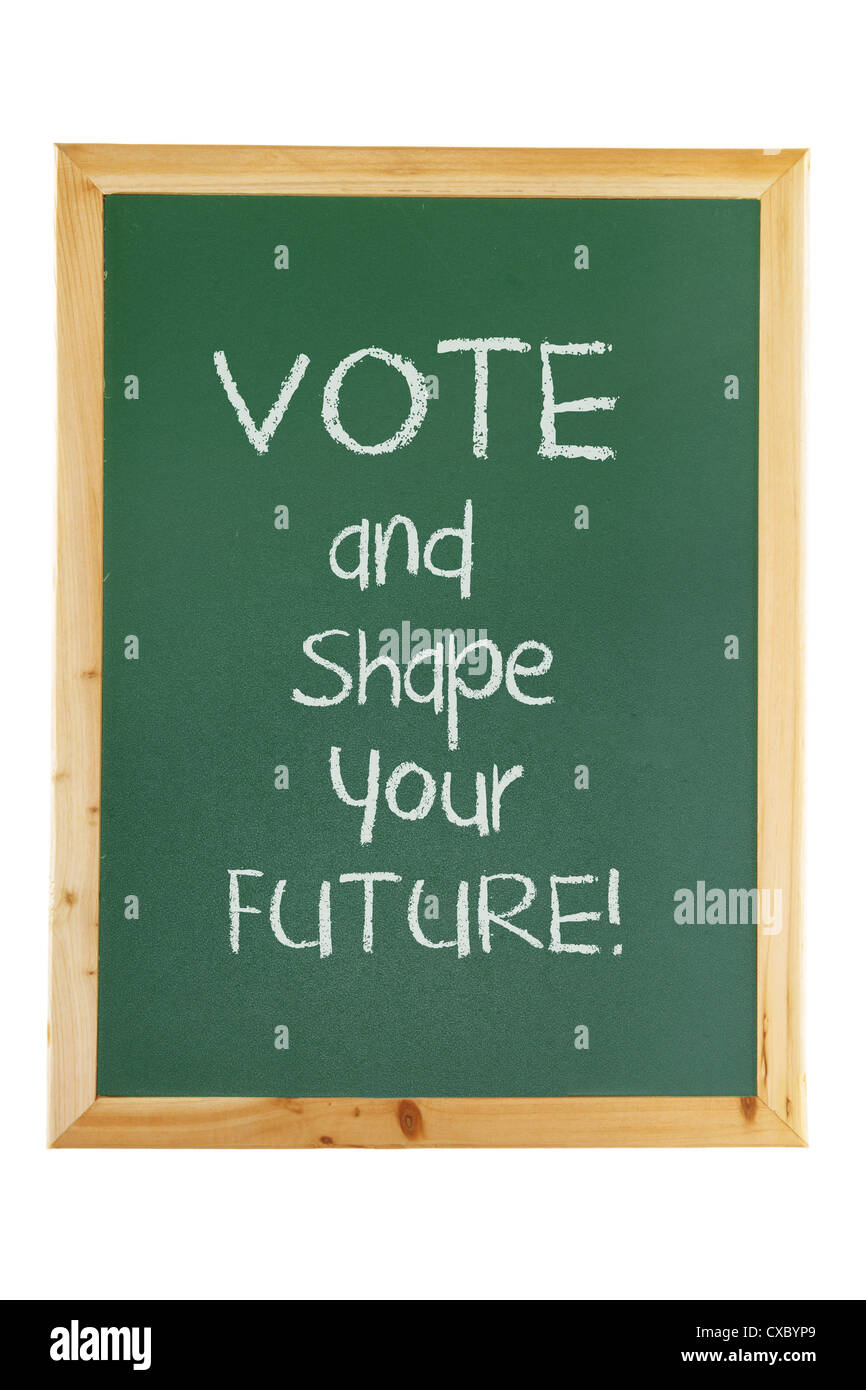 Black board voting concept hi-res stock photography and images - Alamy