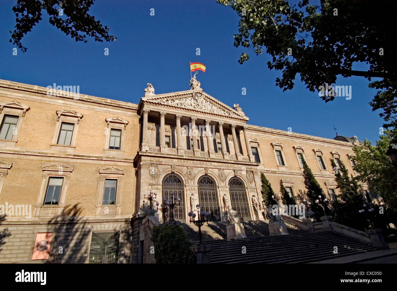 National Library Madrid Spain Stock Photo - Alamy