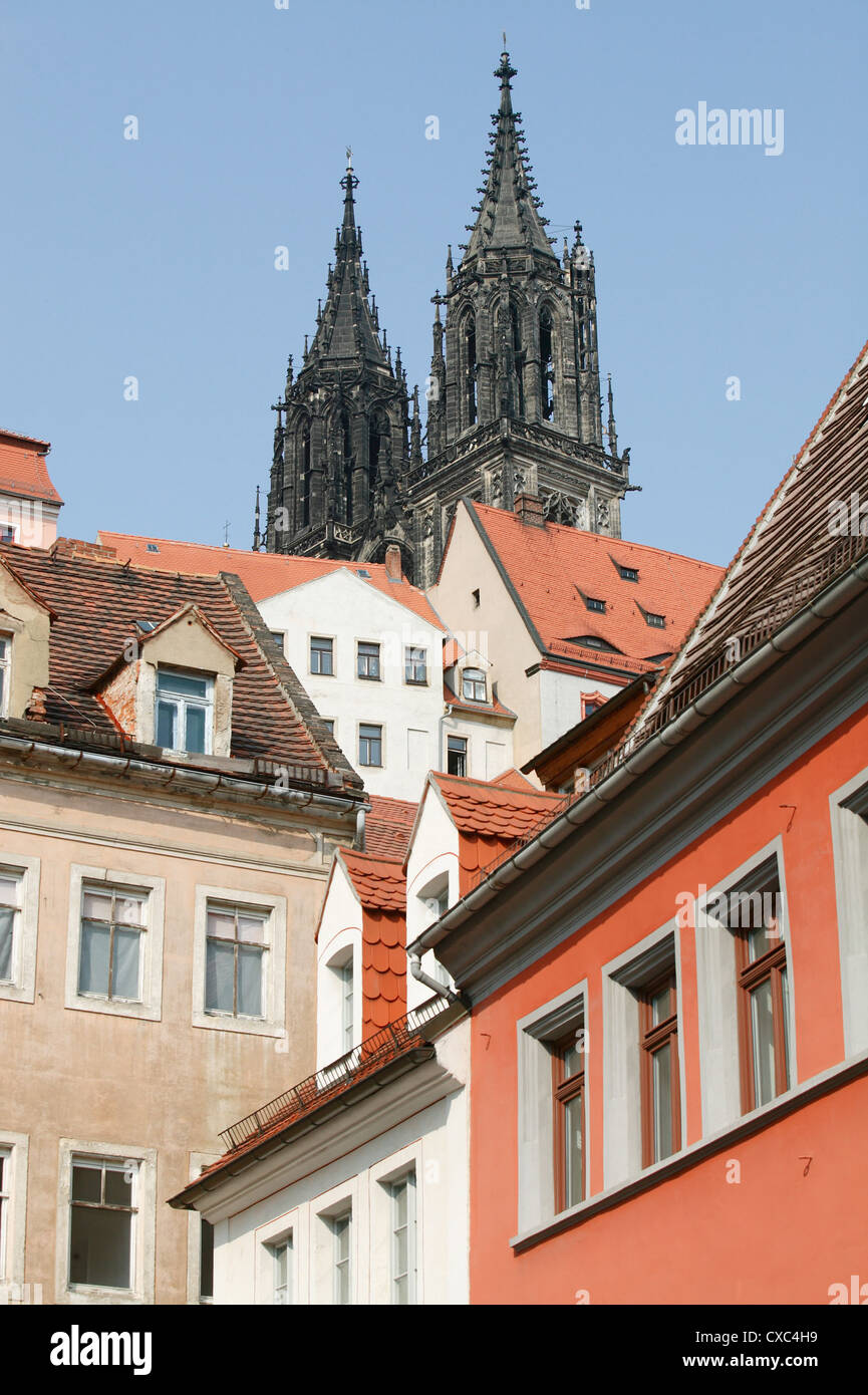 Meissen, Meissen Cathedral and Old Town Stock Photo - Alamy