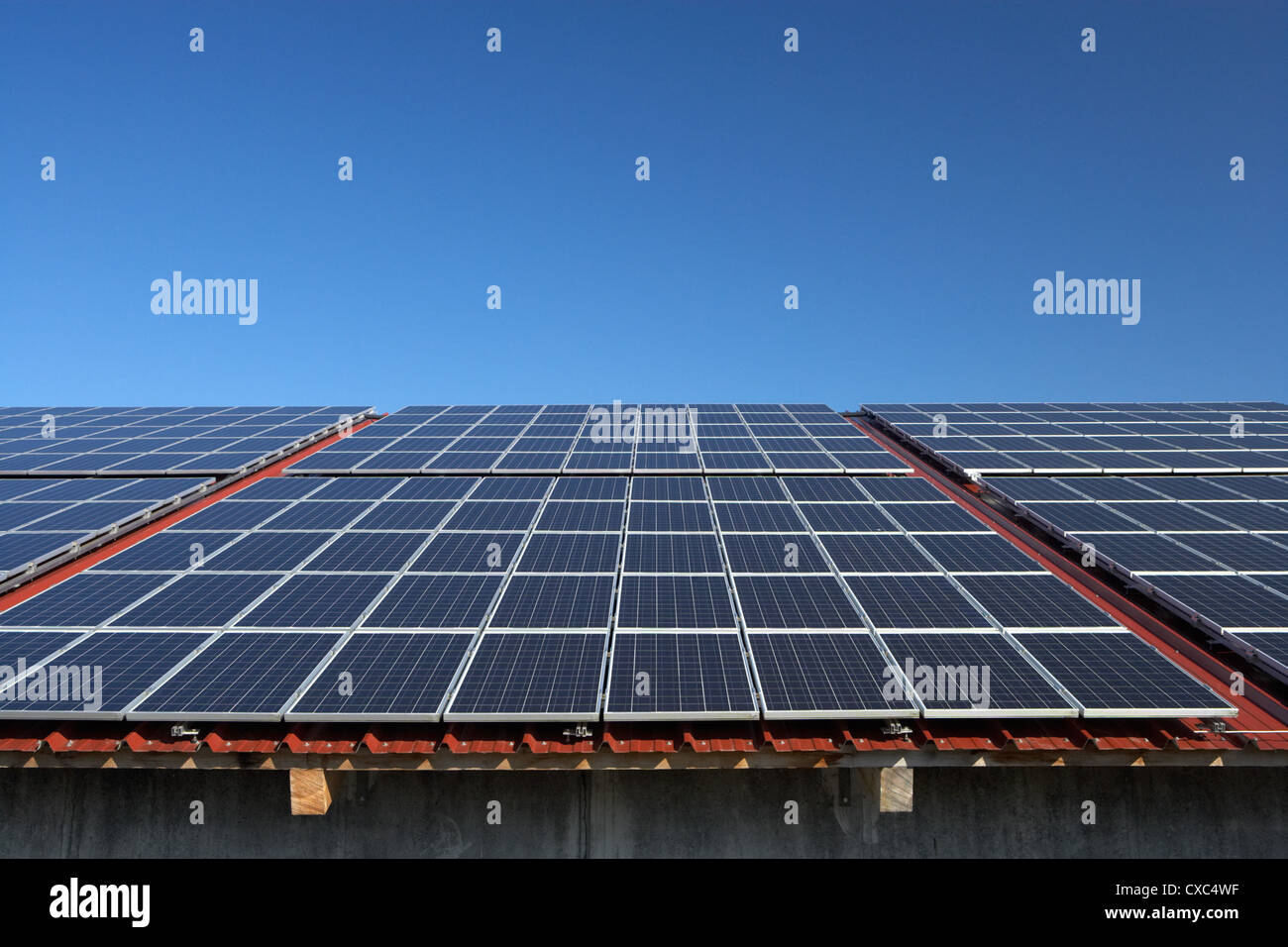 Roof solar panels in hi-res stock photography and images - Alamy