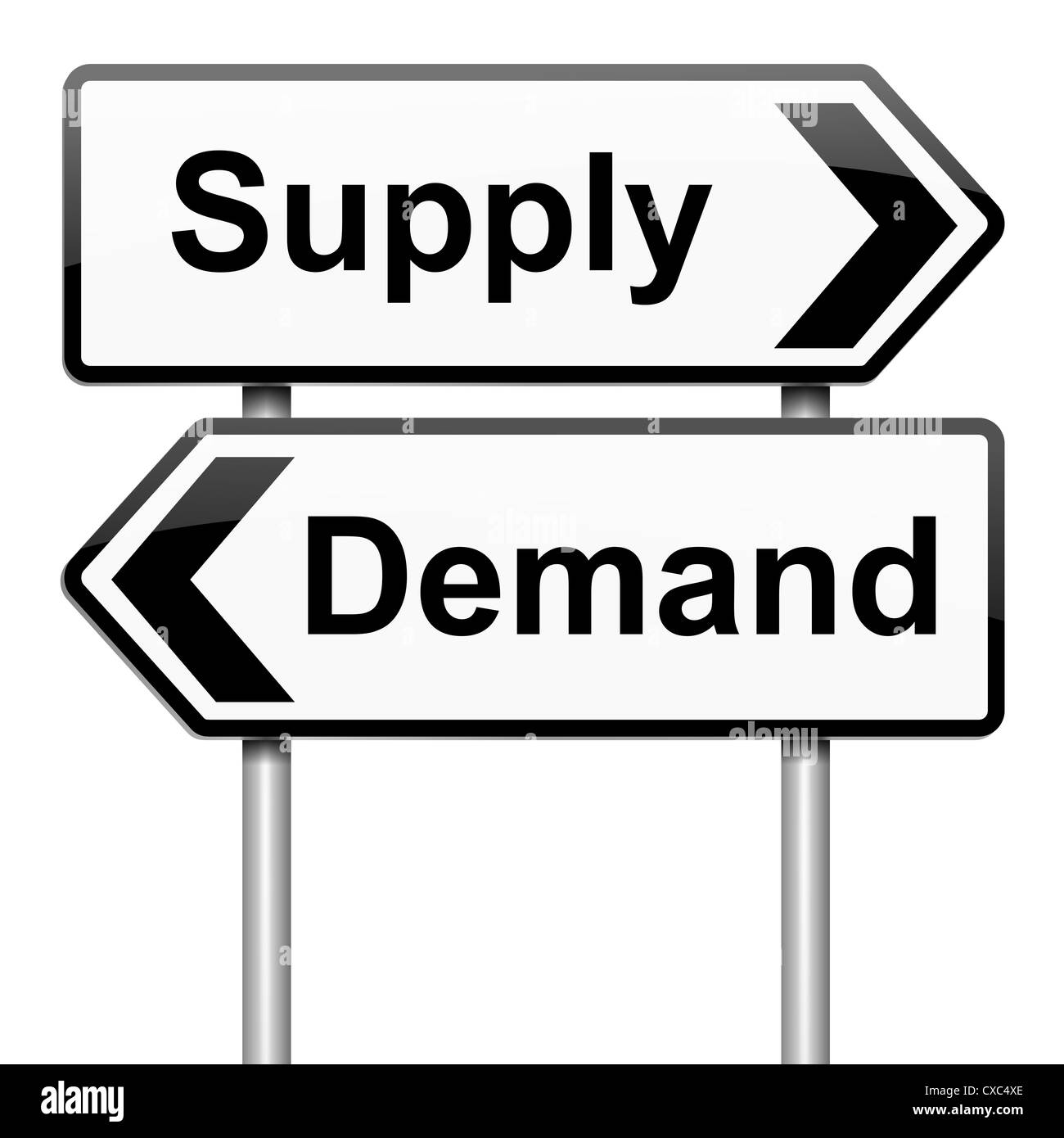 Supply and demand concept Stock Photo - Alamy