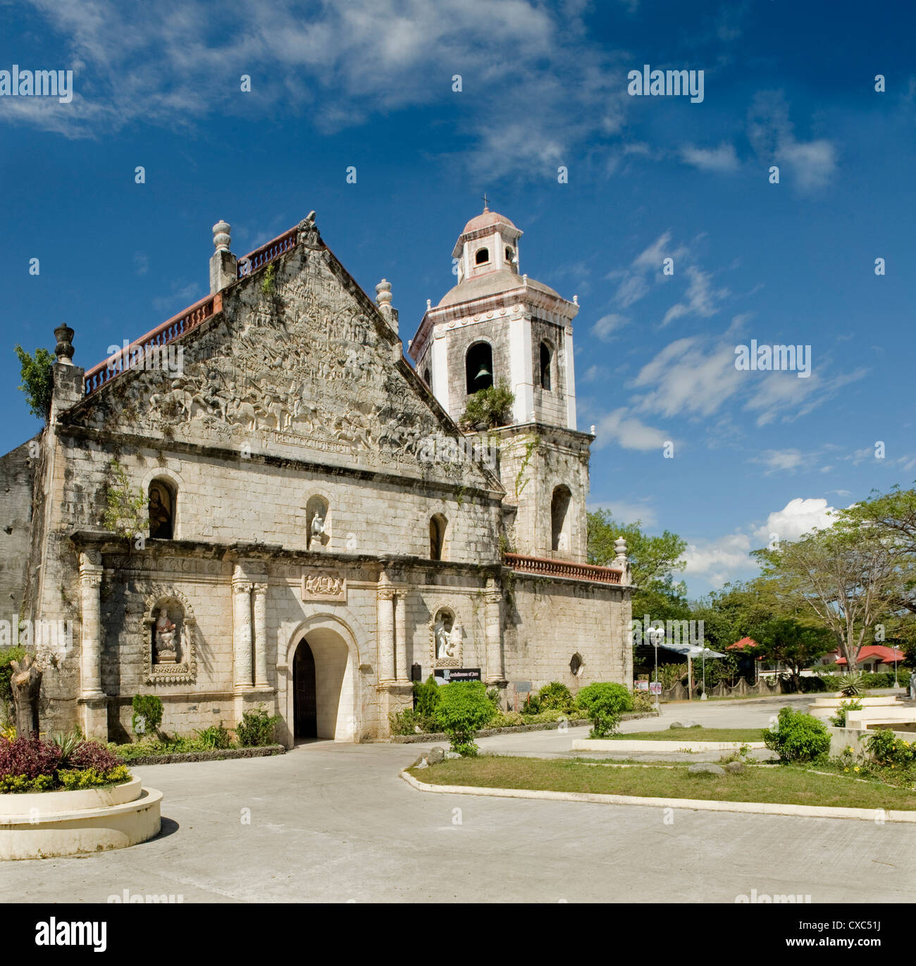 Church of San Joaquin, by Fr T Santaren, where reliefs commemorate the ...