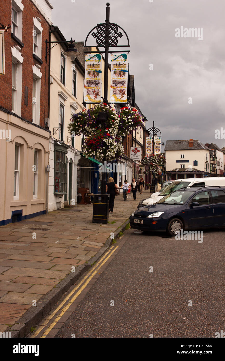 Medieval market town of Leominster, Herefordshire, England, UK Stock ...