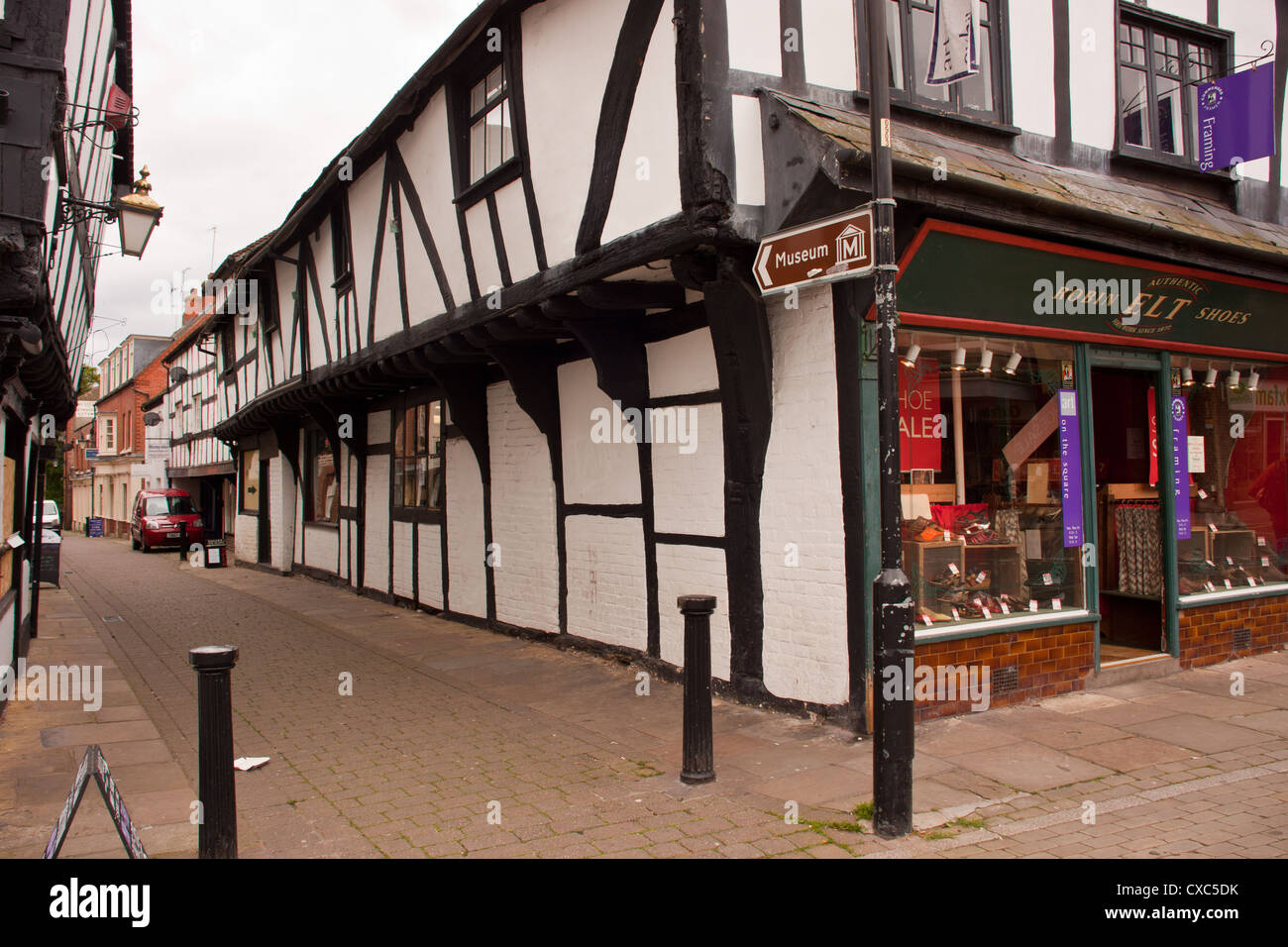 Medieval market town of Leominster, Herefordshire, England, UK Stock ...