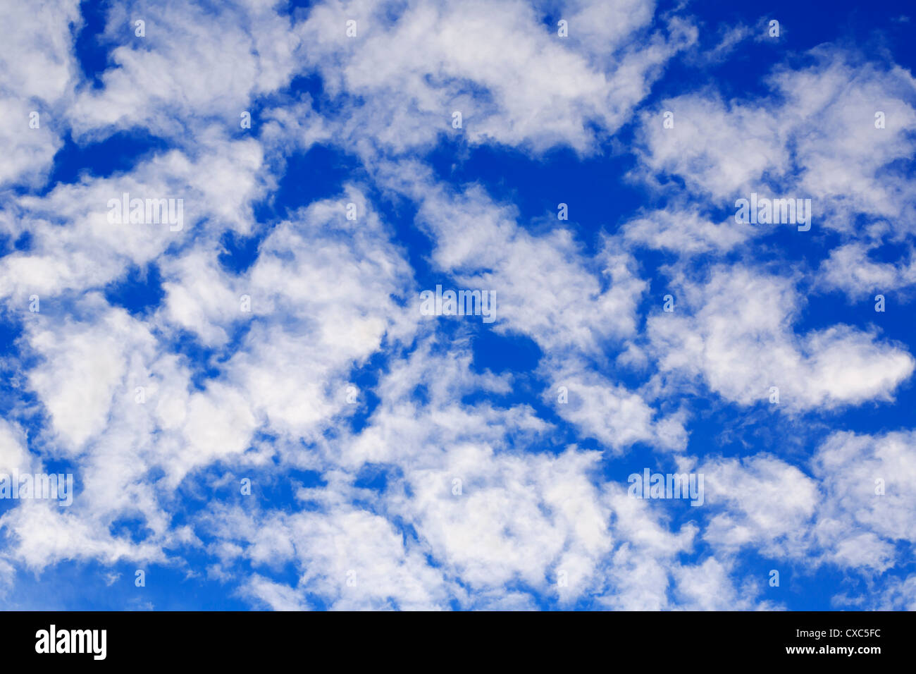 Some scattered white clouds overhead Stock Photo - Alamy
