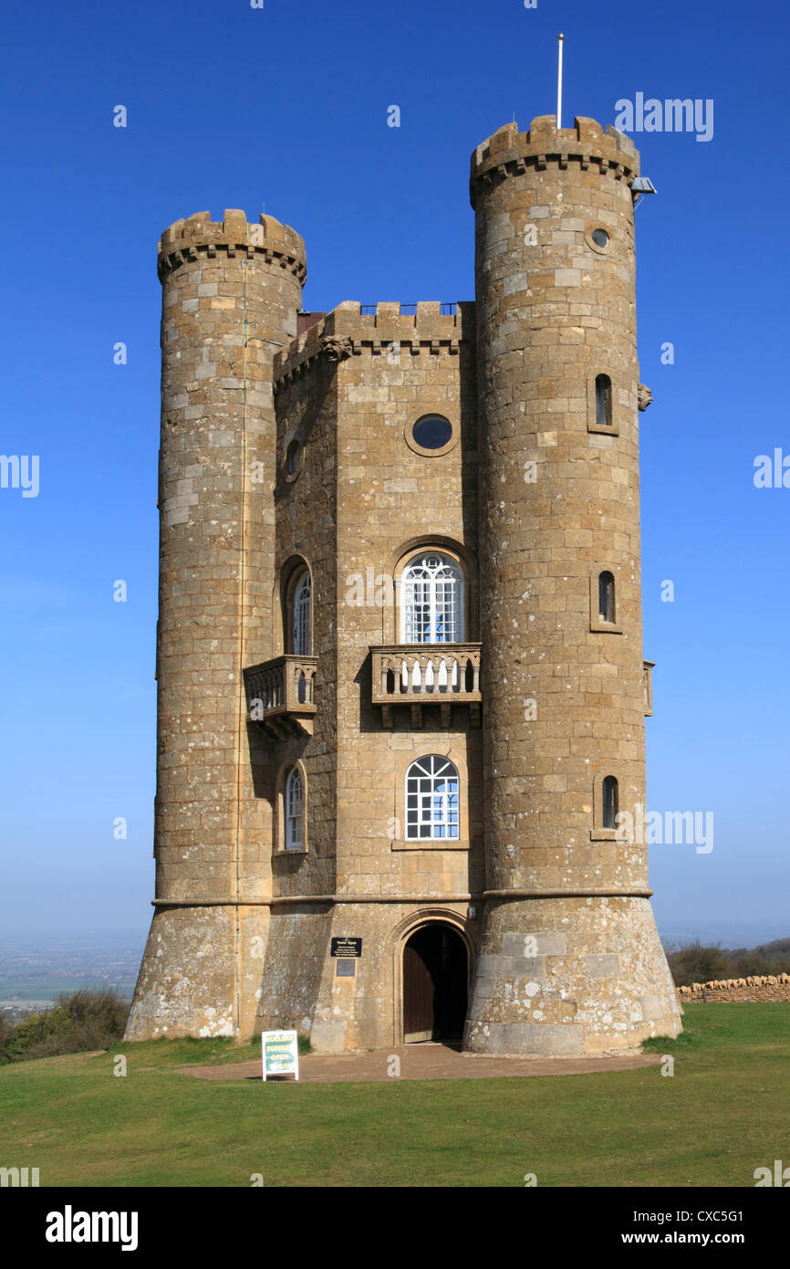 Broadway tower cotswolds worcestershire england hi-res stock ...