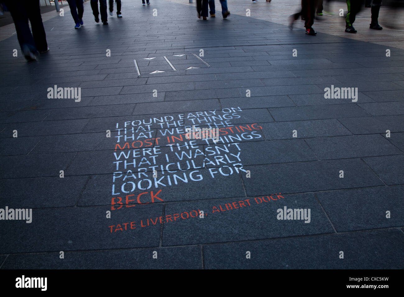 People and Pavement Art quotes with Message at Thomas Steers Way ...