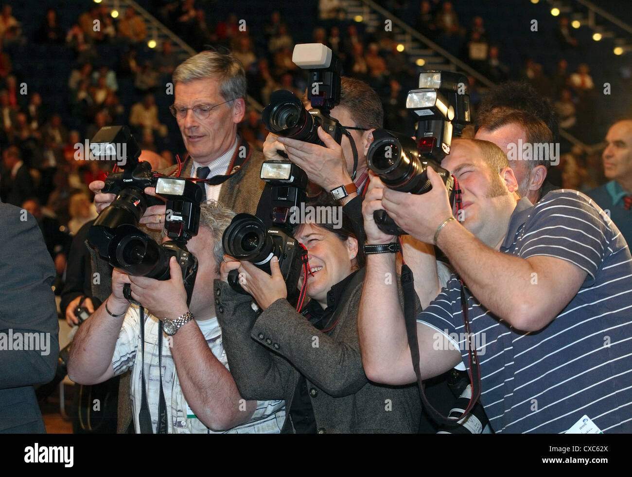 Press photographers at the RWE AGM Stock Photo - Alamy