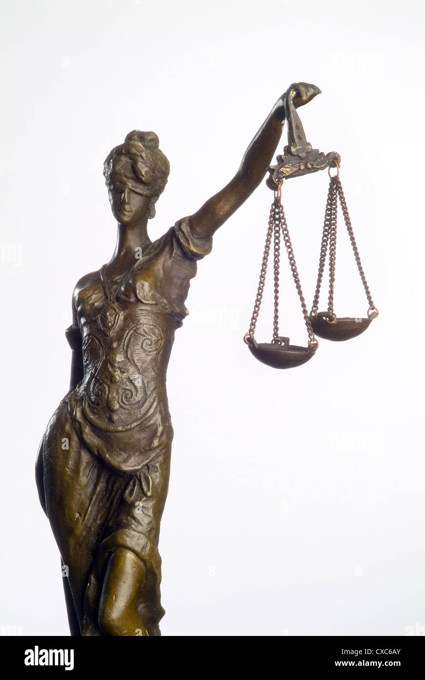 Hamburg, golden Justitia Stock Photo - Alamy
