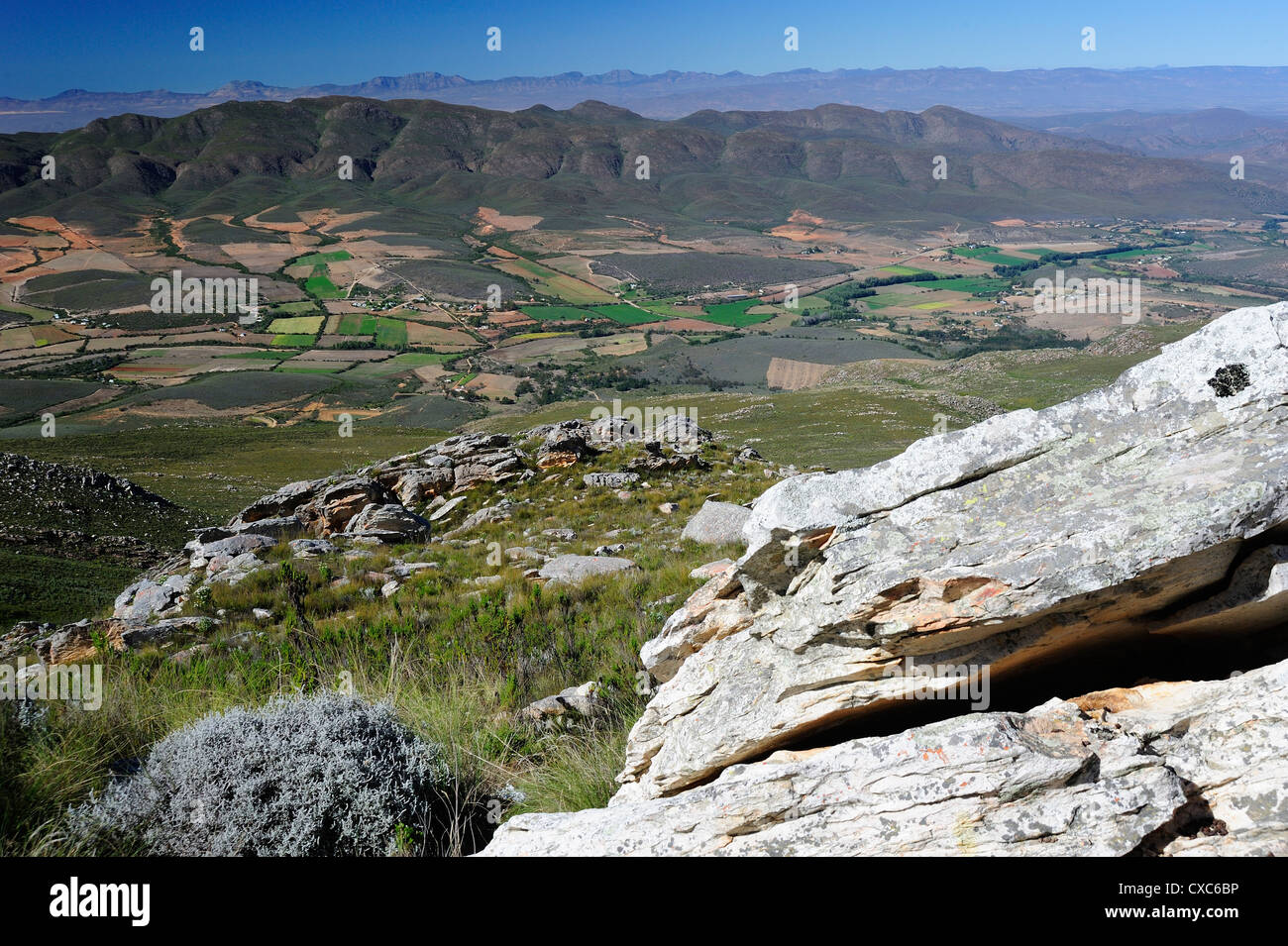 View from the top of the pass, Swartberg Pass, Swartberg Nature Reserve ...