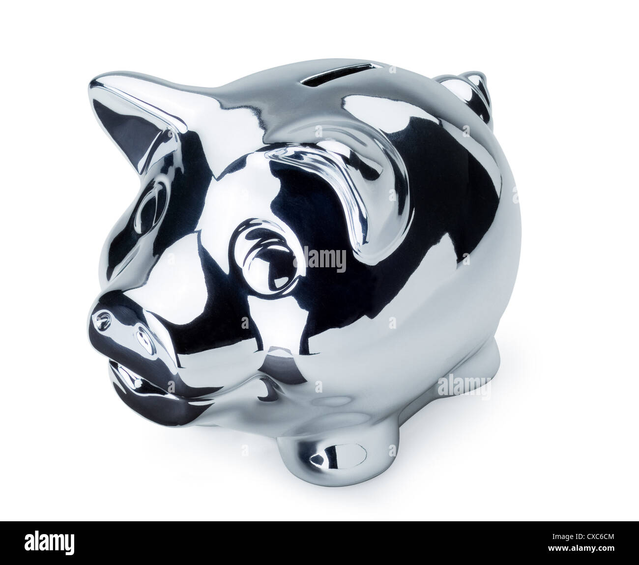 Hamburg, silver piggy bank Stock Photo - Alamy