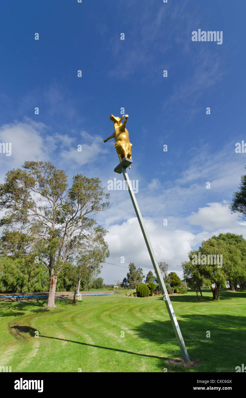 Pioneer Park with Ron Roozen's Free As A Cow sculpture in the rural ...