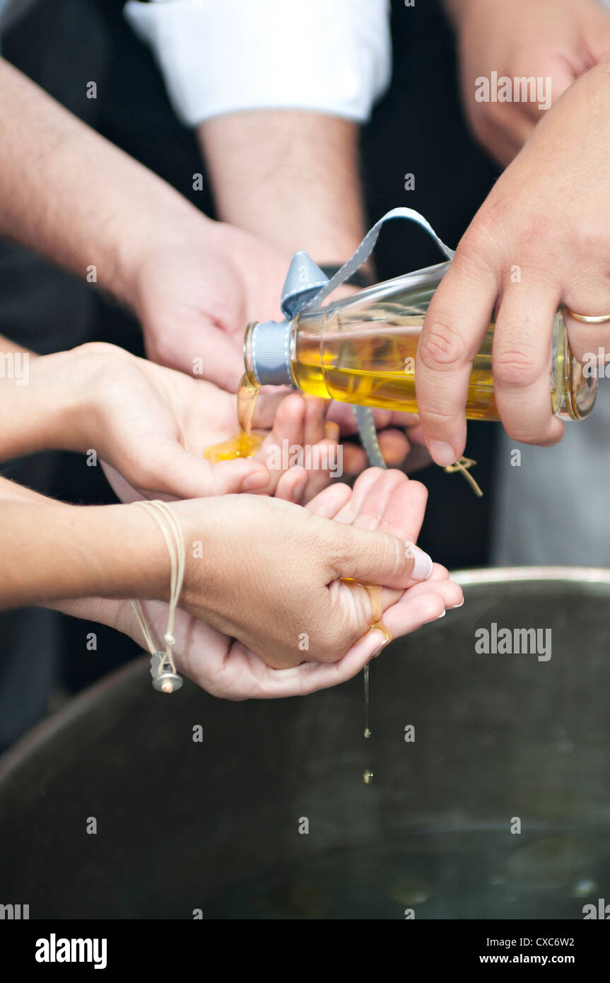 Baby oil anoint hi-res stock photography and images - Alamy