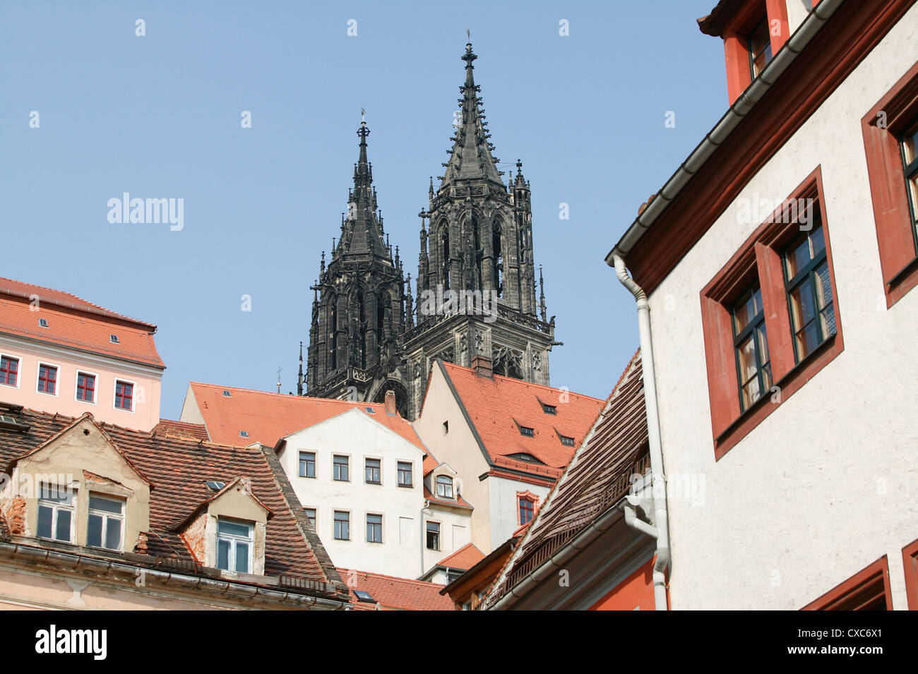Meissen, Meissen Cathedral and Old Town Stock Photo - Alamy