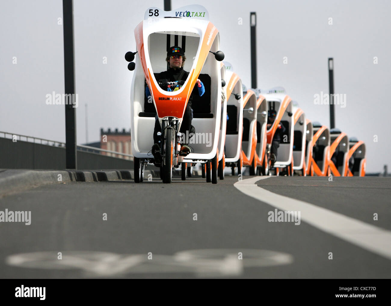 Berlin, pedicab CityCruiser II Stock Photo - Alamy