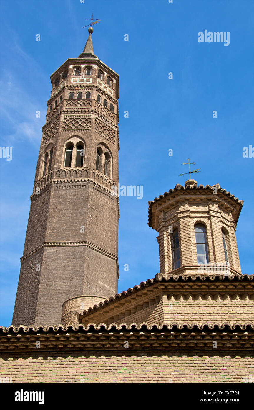 St. Pablo Church and its Mudejar Steeple, San Pablo quarter, Saragossa ...